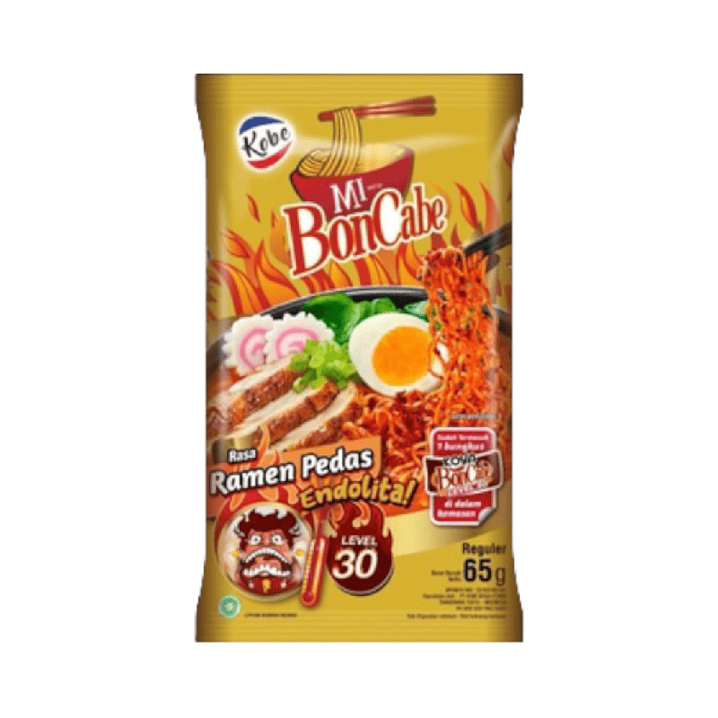RAMEN Bon Cabe 65gr Mie BonCabe Endolita LEVEL 30 Mi Instant | Lazada ...