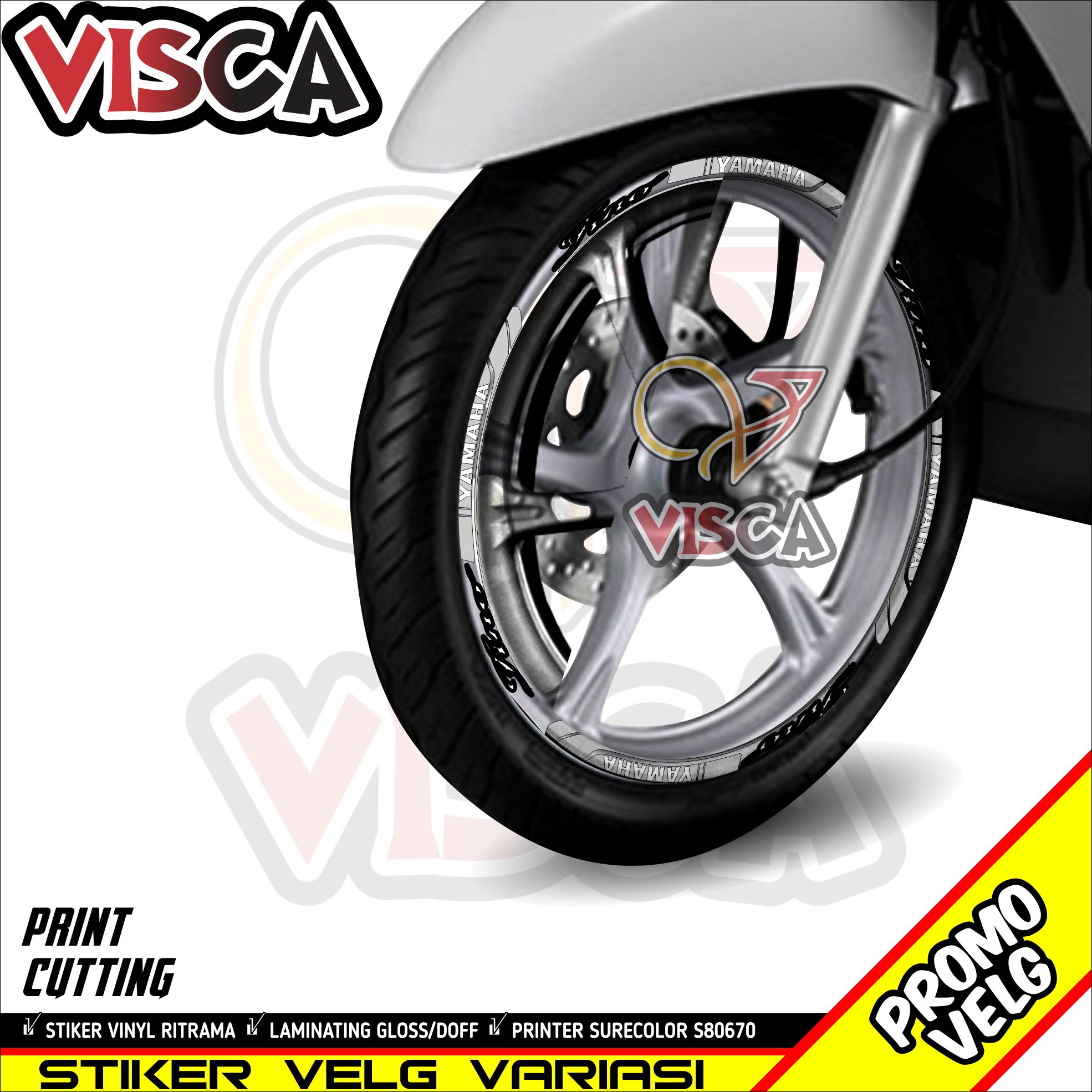 Stiker Velg List Velg Motor Stiker Velg Fino Variasi New 2 | Lazada ...