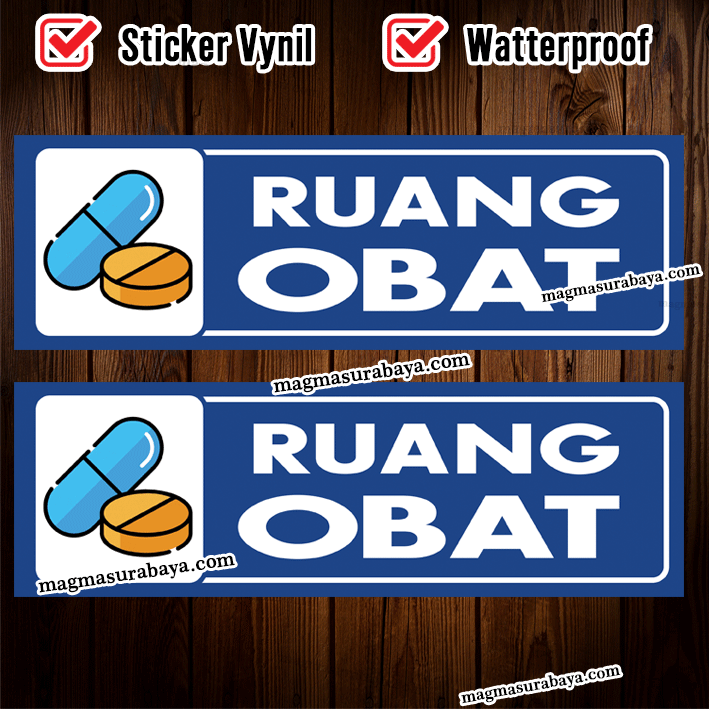 Stiker Ruang Obat - Rumah Sakit - Apotek - Poli Klinik | Lazada Indonesia