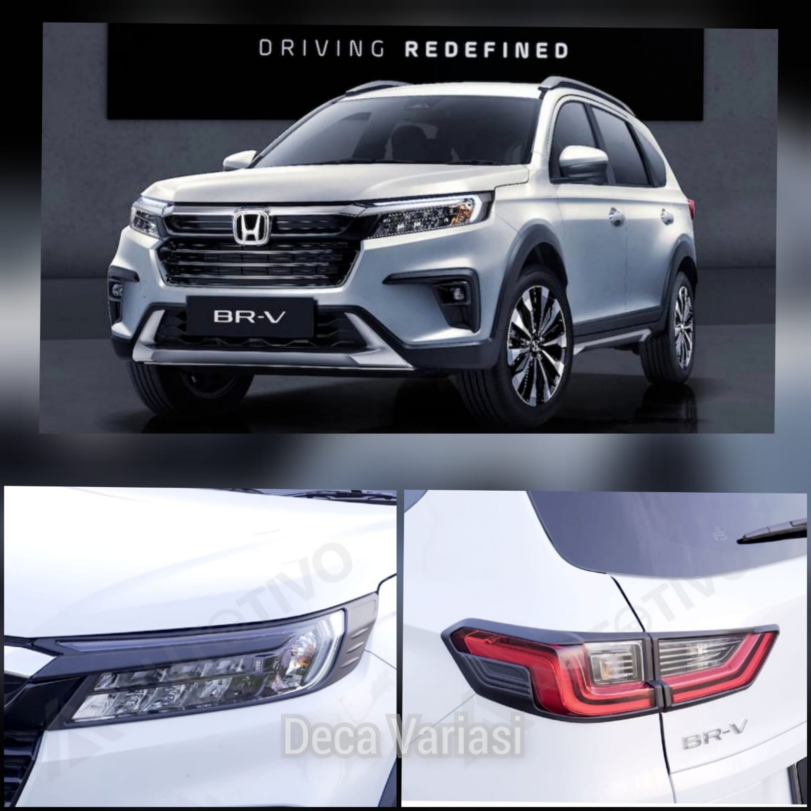 Paket Garnish Cover Lampu Depan Belakang Honda BRV 2022 Hitam Doff ...