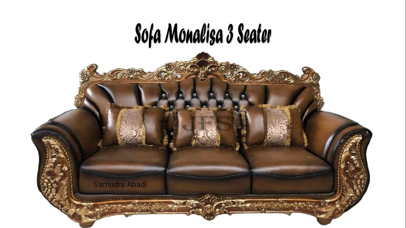 Sofa Monalisa 3 Seater / Sofa Minimalis / Sofa Elegan / Sofa Cantik ...