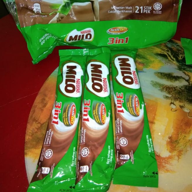 MILO STICK 3in1 eceran kemasan reapack ISI 3pcs | Lazada Indonesia