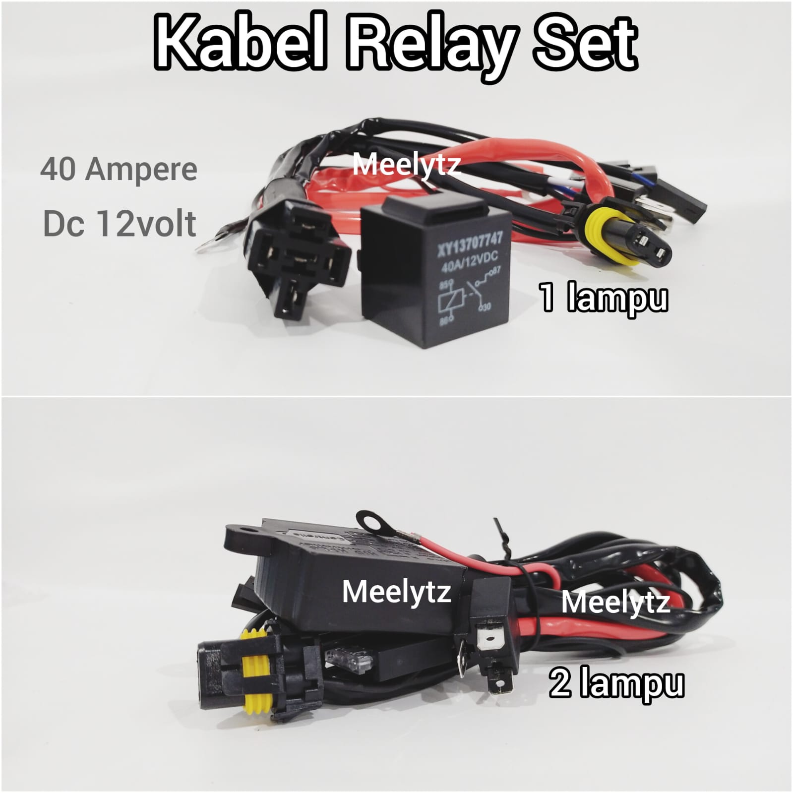 Premium Kabel Relay set Lampu HID Projie Projector Biled LED H4 Motor ...