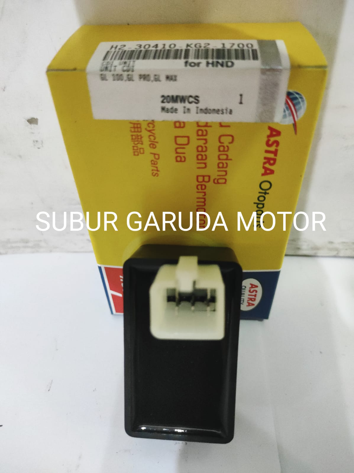 CDI GL 100 GL PRO OLD GL MAX LAMA TIPE KG2 MERK ASPIRA KUALITAS AHM ...