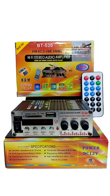 AMPLIFIER TELI BT-530 BLUETOOTH FM USB SD MMC AMPLI MINI | Lazada Indonesia