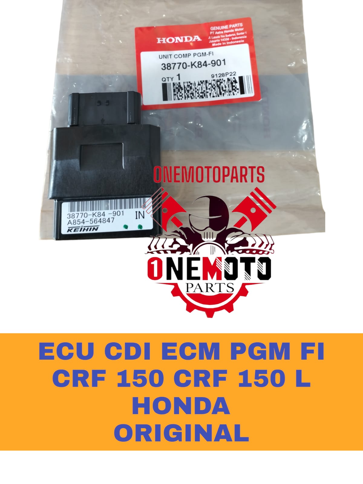 ECU CDI ECM PGM FI CRF 150 CRF 150 L HONDA ORIGINAL 38770-K84-901 ...