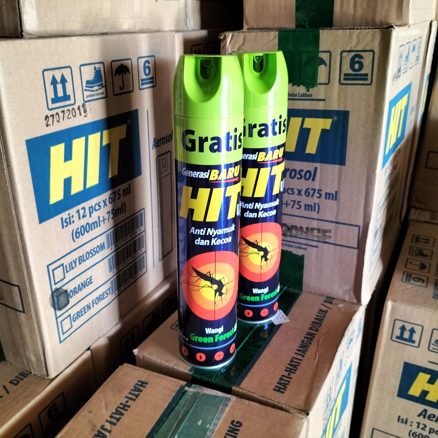HIT AEROSOL Original Green Forest 600ML | Obat Nyamuk Semprot Kemasan ...
