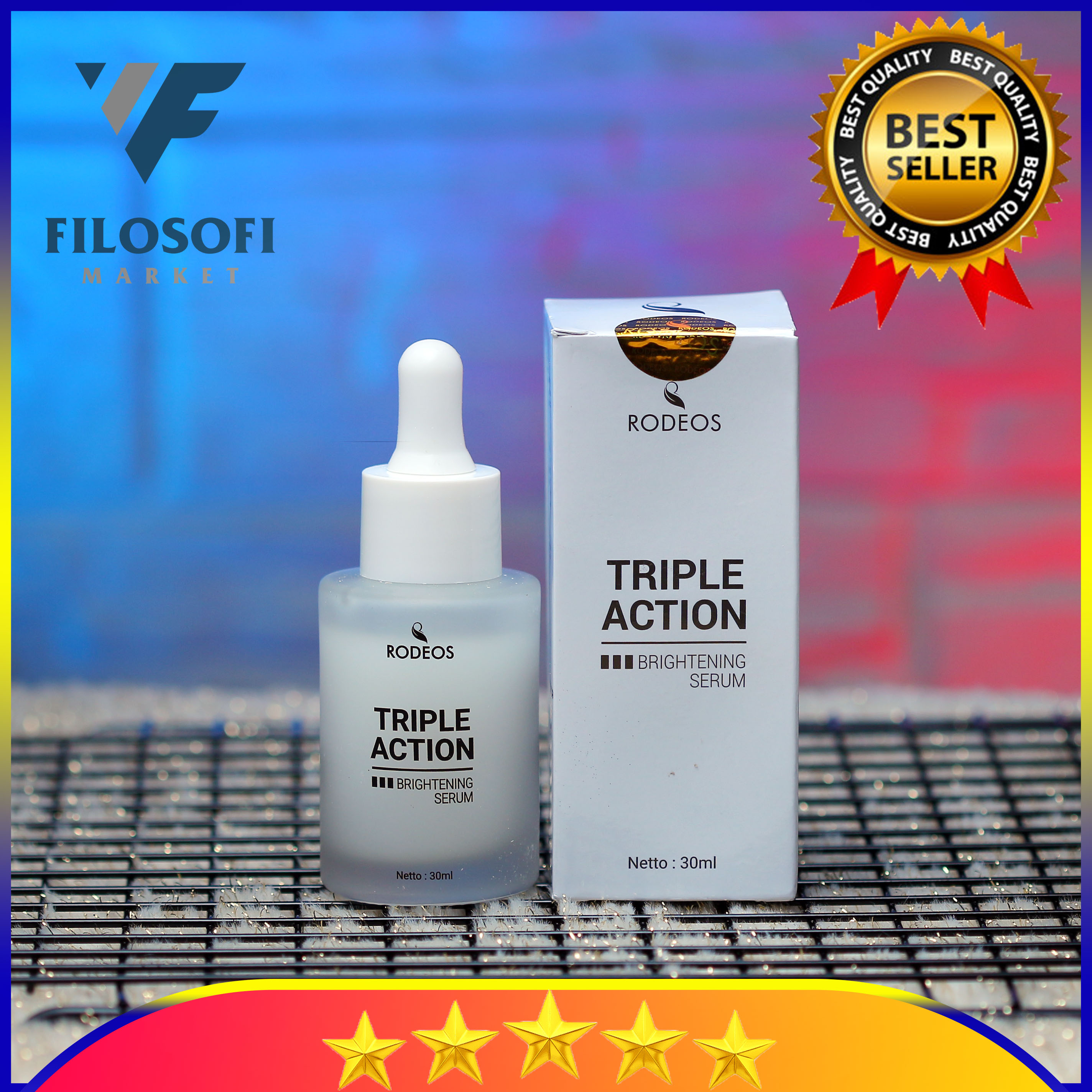Rodeos Triple Action Brightening Serum Actosome Centella pria wanita ...
