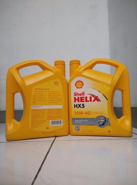 OLI SHELL HELIX HX5 Sae 15W/40 Bensin & Diesel 4L Galon [DIJAMIN ...