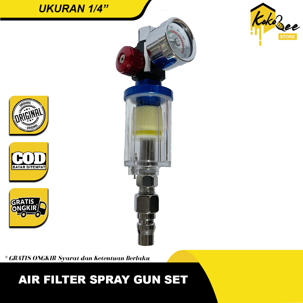 Air filter spray gun - Saringan udara air filter spray gun coupler ...