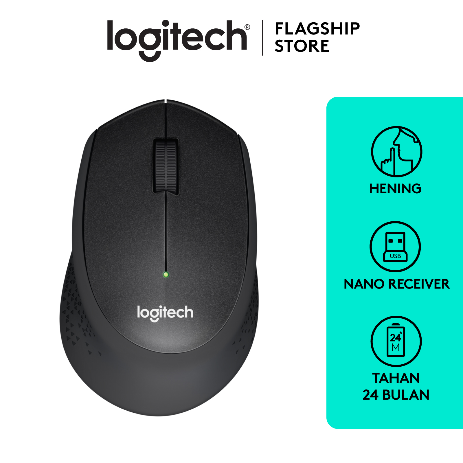 Logitech M331 Silent Plus Wireless Mouse | Lazada Indonesia