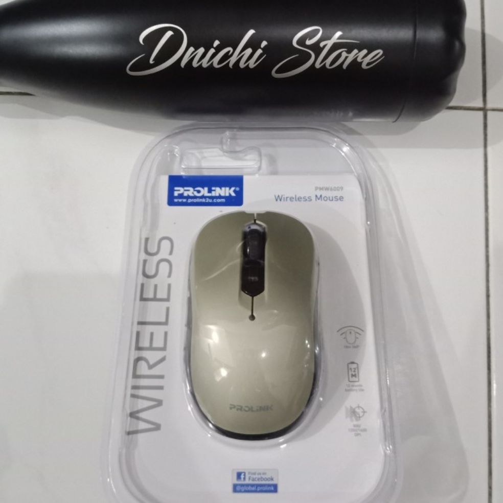 PROLINK Mouse Wireless PMW 6009 PMW-6009 PMW6009 Champagne 1600 dpi ...