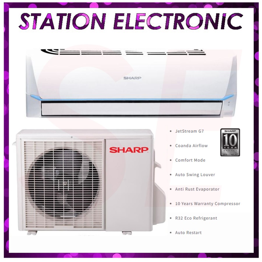 Sharp AH-A9SAY AC Split 1 PK New Jetstream unit Only | Lazada Indonesia