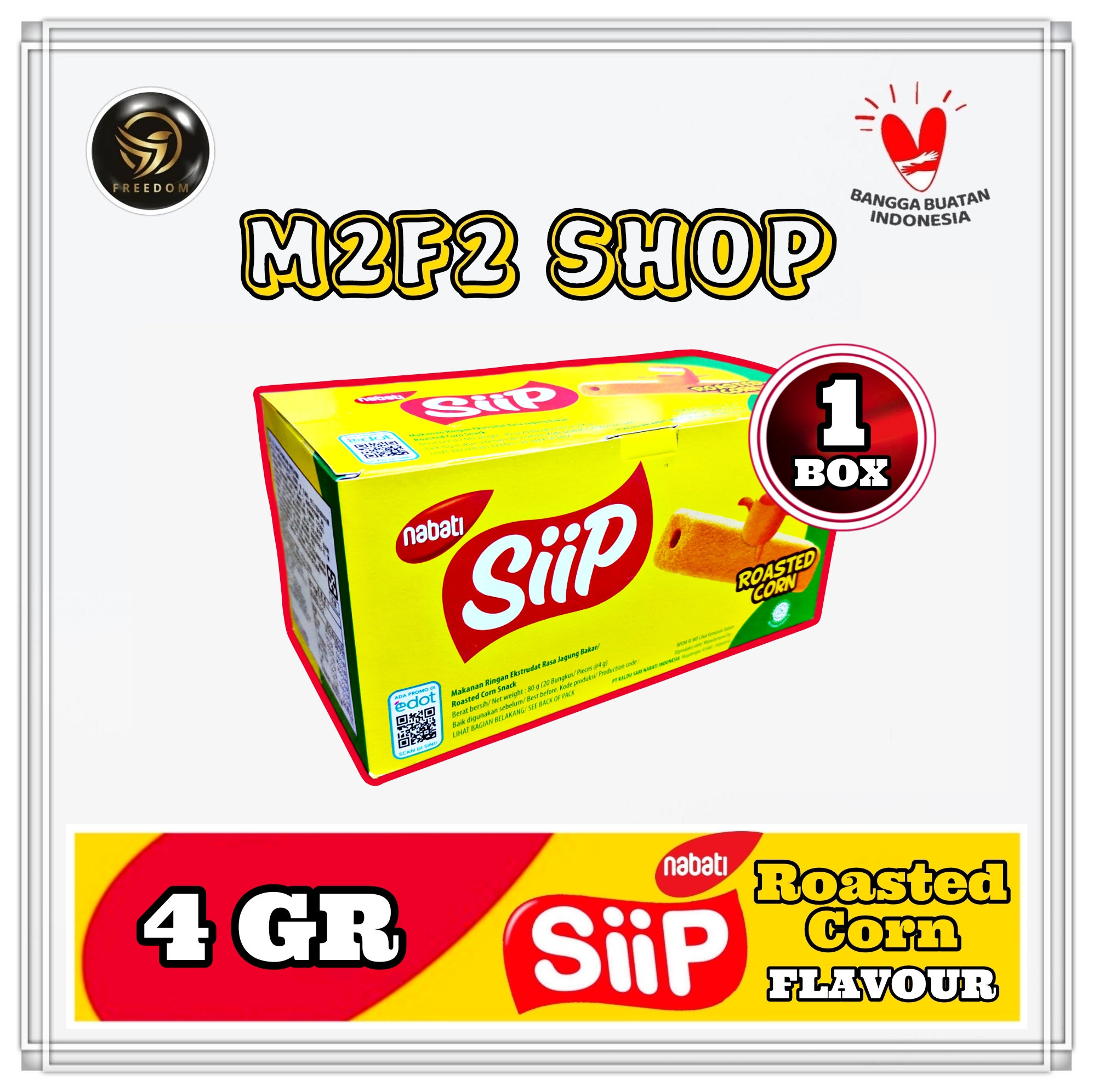 Snack Nabati Siip Roasted Corn | Camilan Rasa Jagung Bakar 4 gr ...