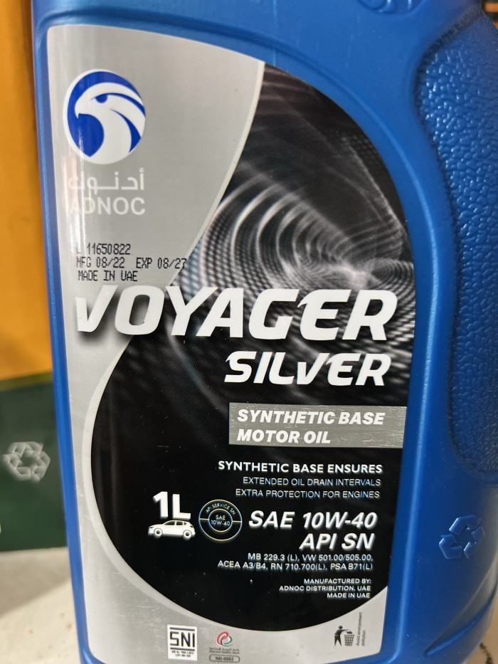 Adnoc Voyager Silver 10W-40 Literan ASLI DAN MURAH!! | Lazada Indonesia