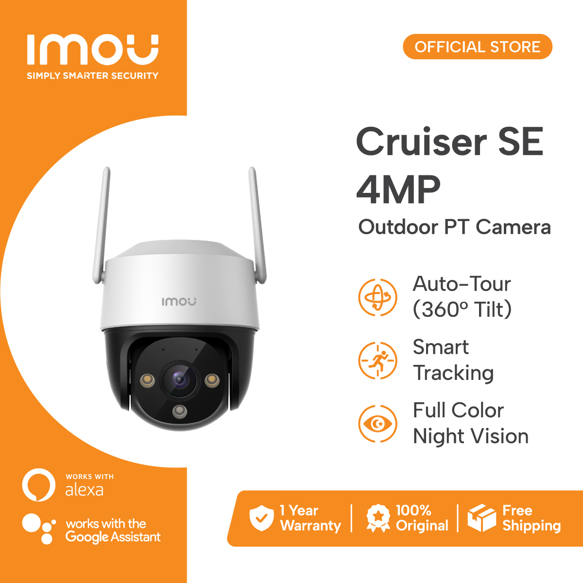 Imou Cruiser SE 4MP Smart Tracking & Full Color Night Vision | Lazada ...