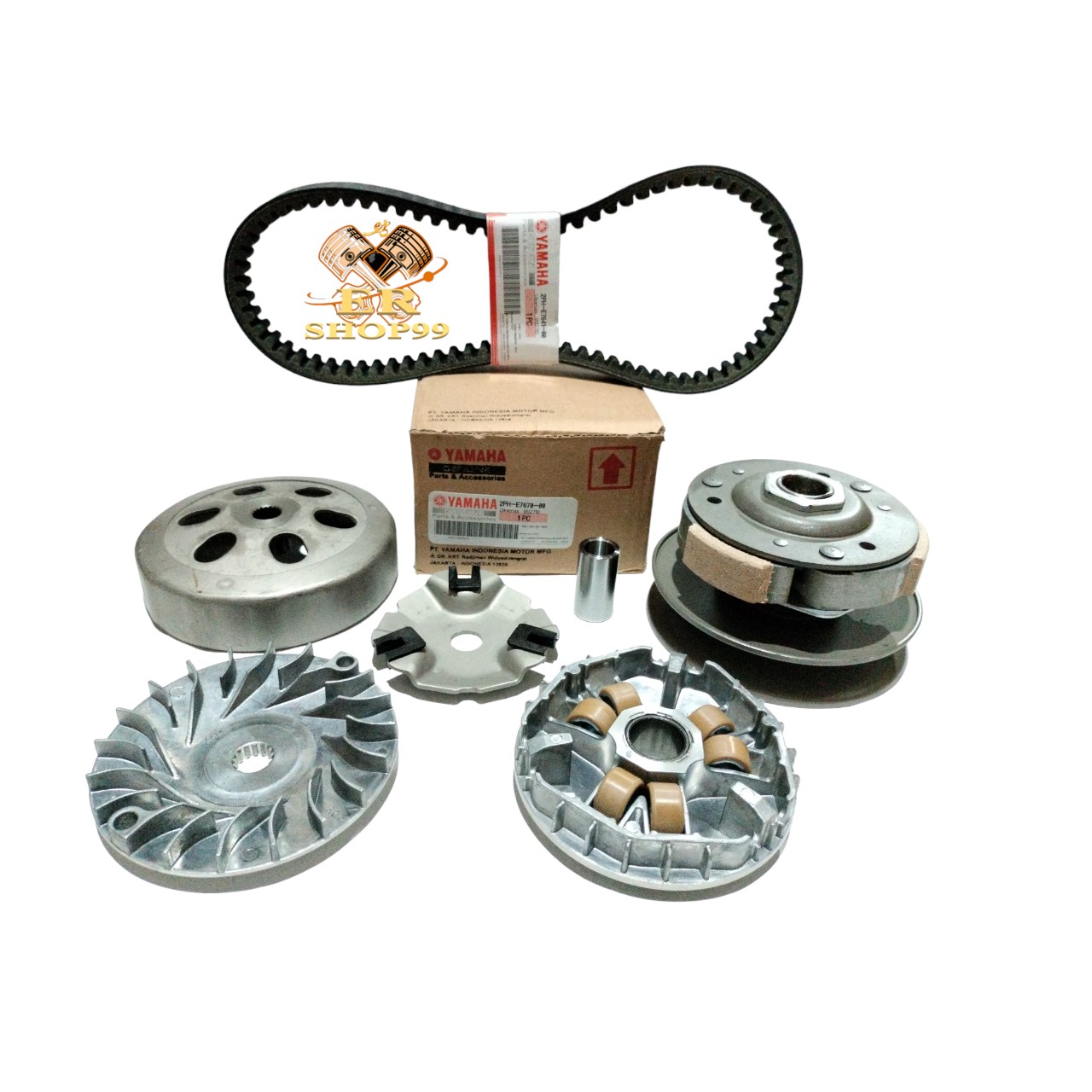 Paket CVT Polly Assy Vanbelt Rumah Roller Set Kipas Mio M3 Fino Fi 125 ...