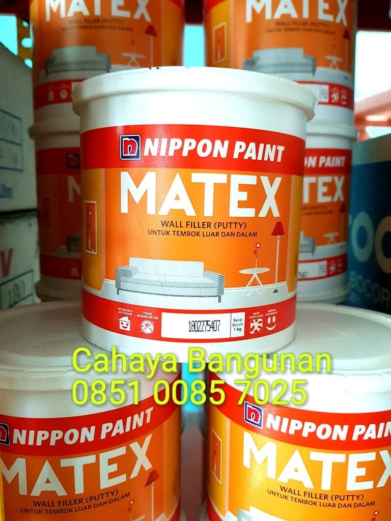 MATEX Dempul Plamir Plamur Pelamir Tembok Wall Filler Putty 1Kg 1 Kg ...
