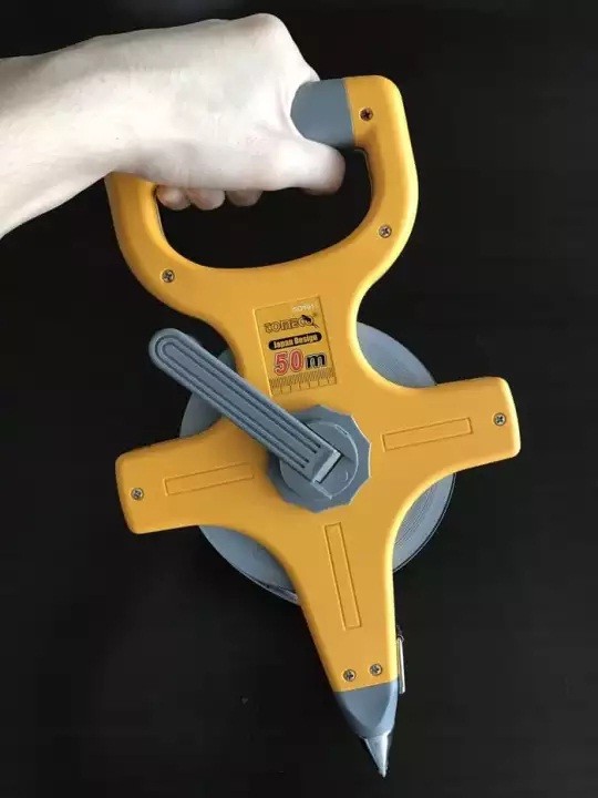 Tomeco Meteran Roll Gagang 50 Meter Pita BESI Fiberglass TAIWAN ...