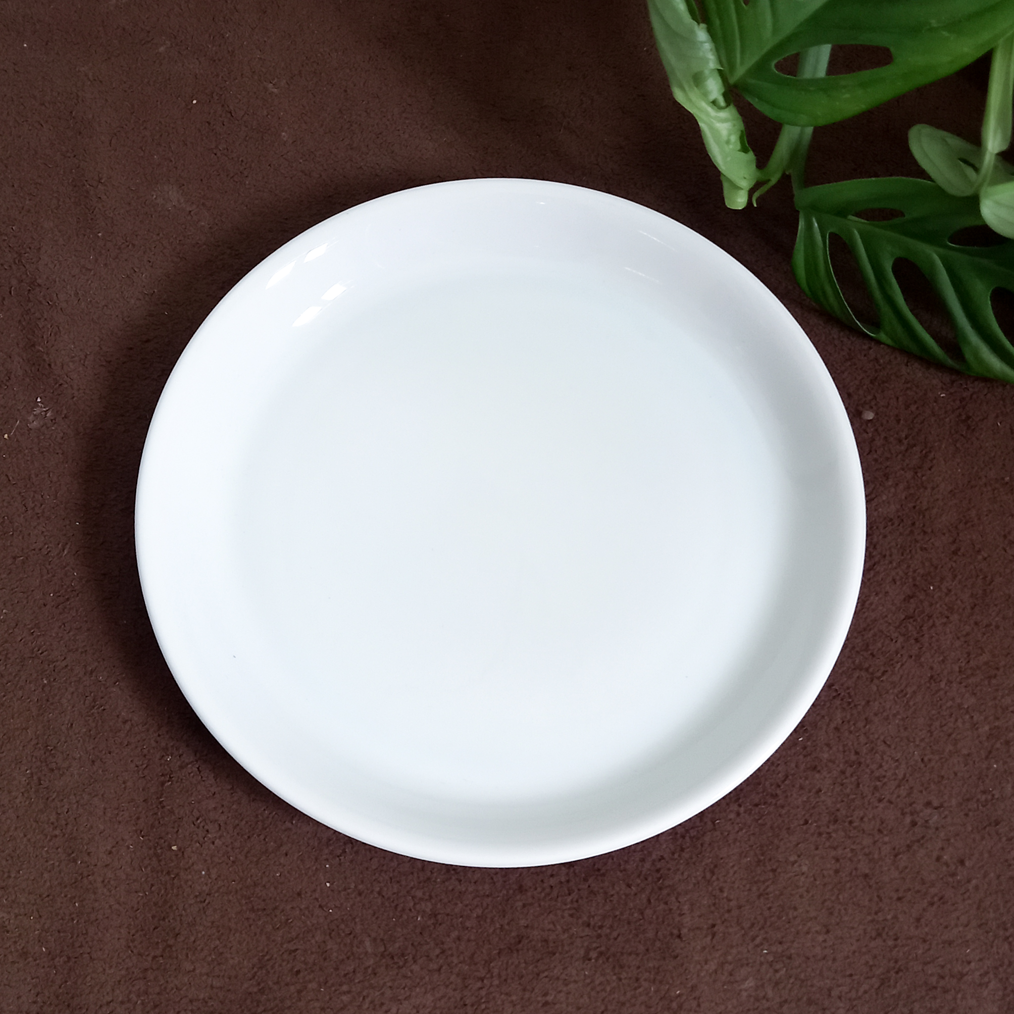 AHA SANDRA WHITE Plate 21cm Piring Makan keramik Putih Porcelain ...