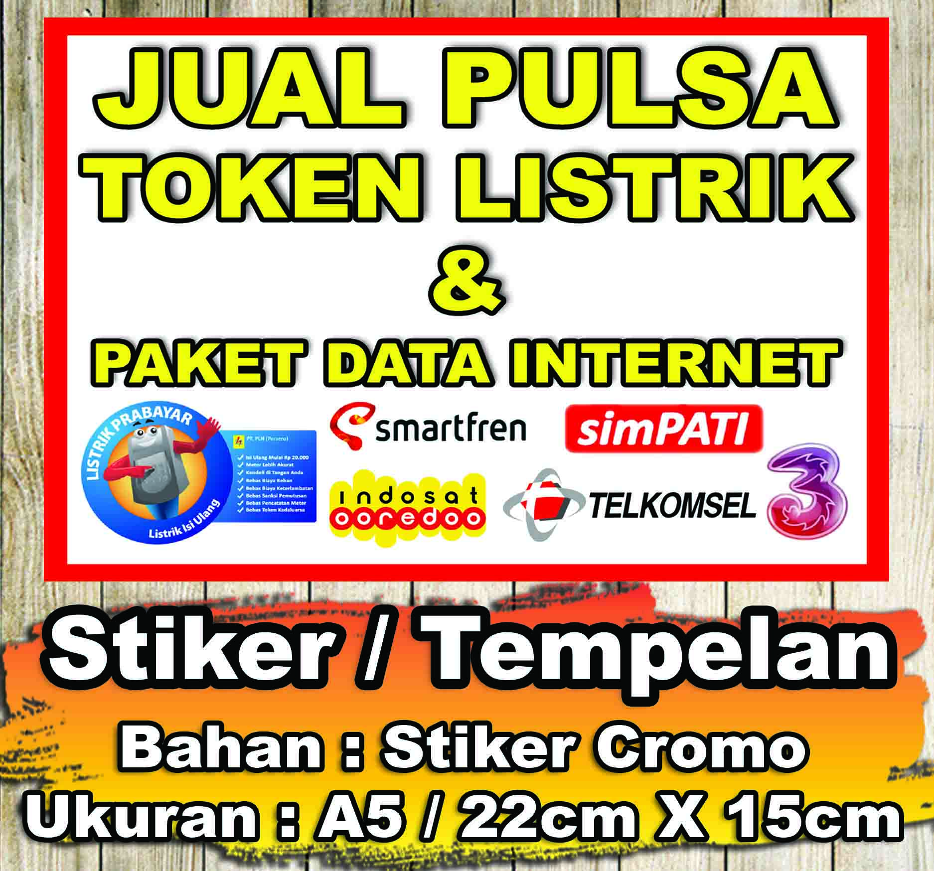 Stiker Jual Pulsa Uk.A5 | Lazada Indonesia