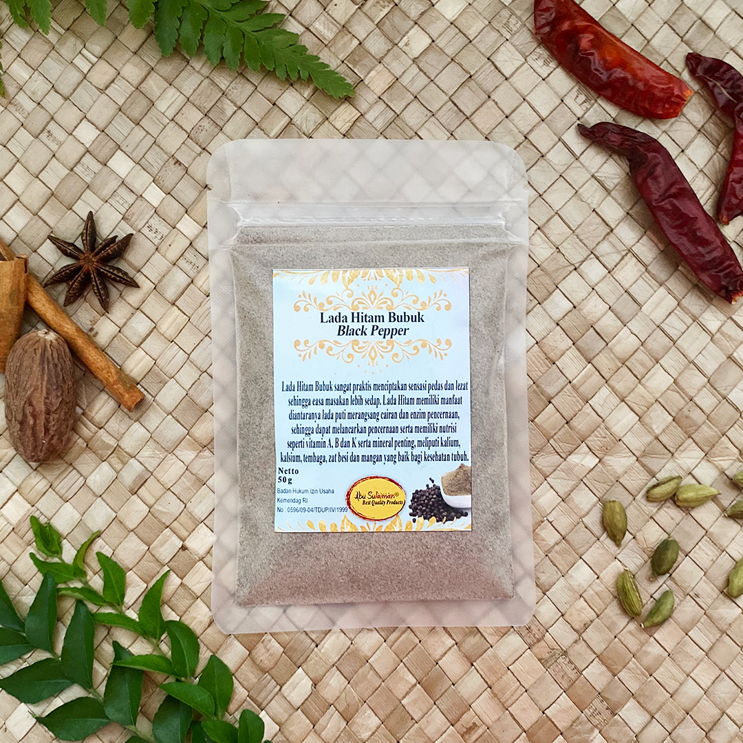 Lada Hitam Bubuk Premium Pack / Black Pepper Pilihan Abu Sulaiman ...