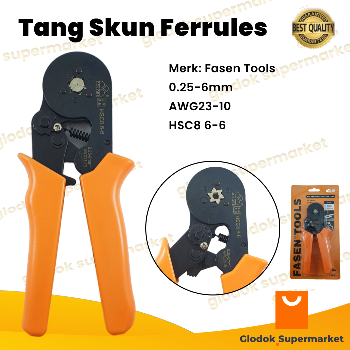 Tang Skun Ferrules 0.25-6mm AWG23-10 HSC8 6-6 Crimping Tool | Lazada ...