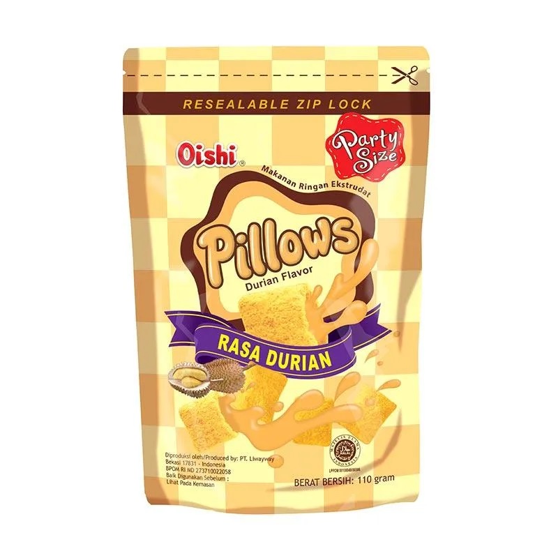 SNACK OISHI PILLOW DURIAN FLAVOR 100 GRAM | Lazada Indonesia