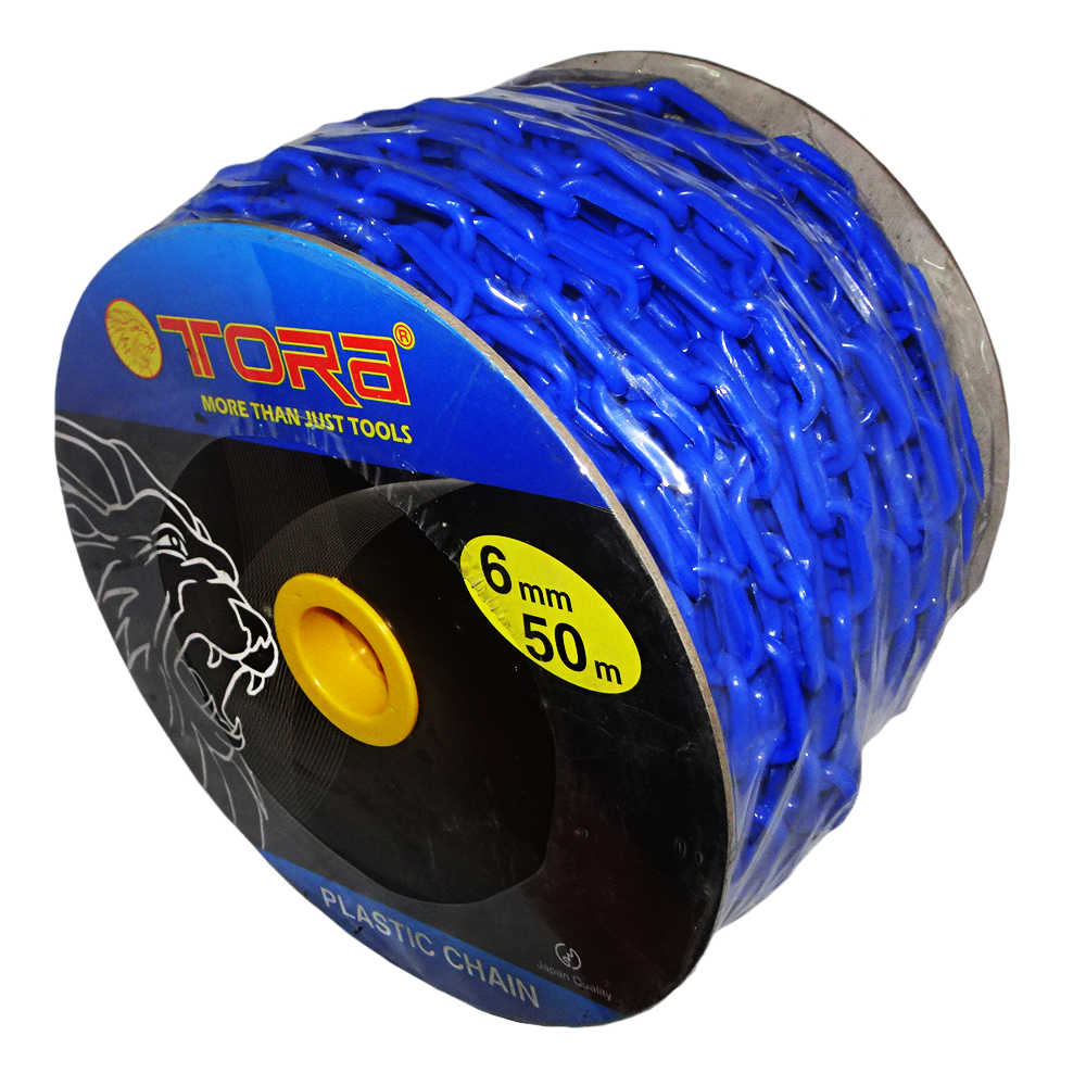 TORA Rantai PVC 6 MM x 50 Meter Warna Biru - Chain PVC | Lazada Indonesia