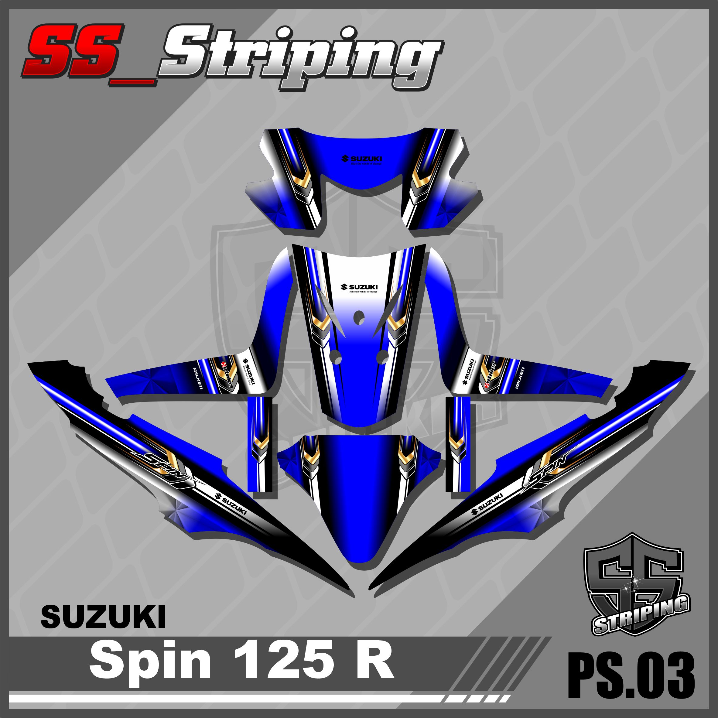 Decal Sticker Full Body Spin 125 R - Sticker Full Body Spin 125 R. PS ...