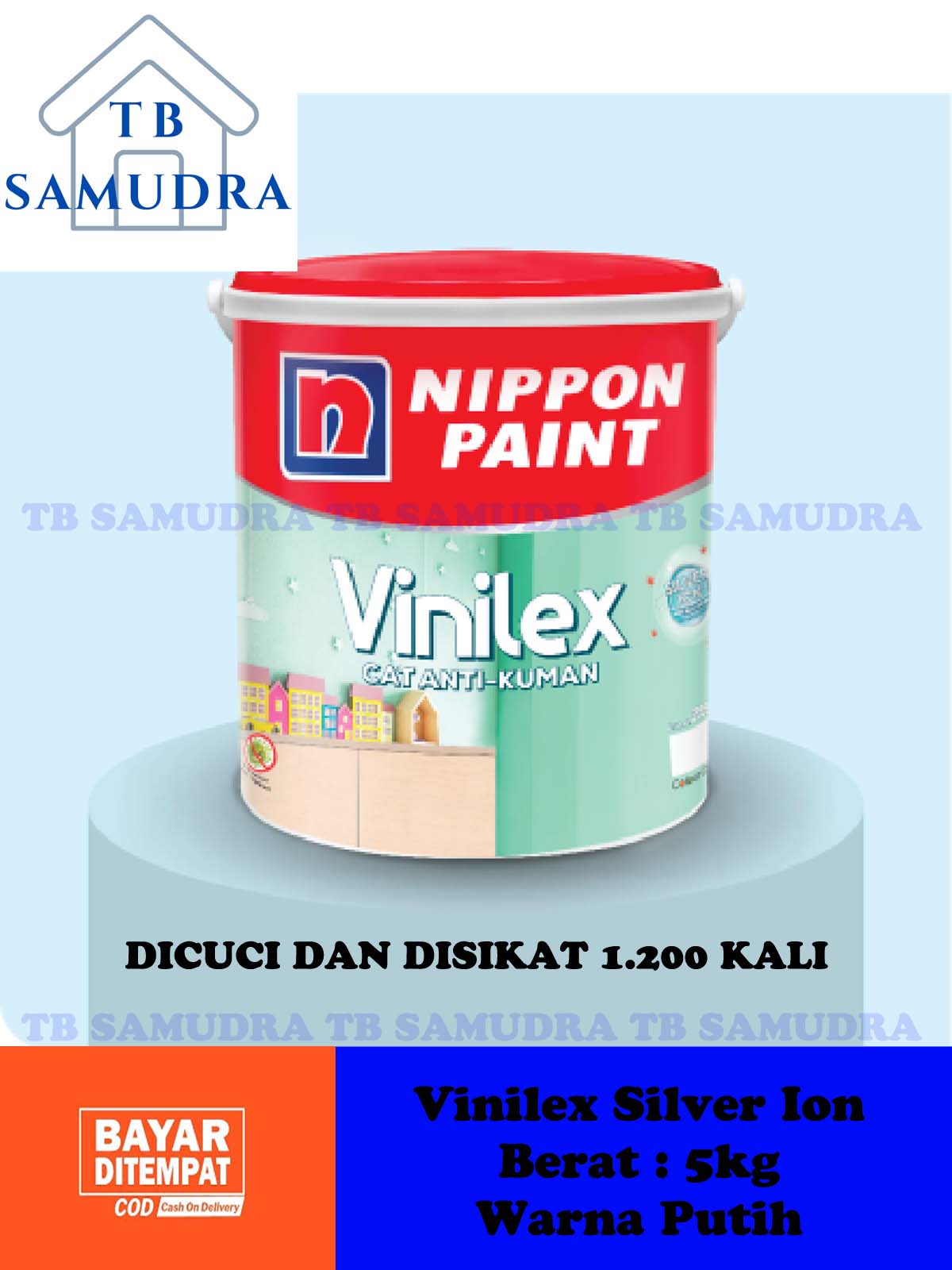 Vinilex Bunga Silver Ion Cat Tembok Nippon Paint Ready Mix | Lazada ...