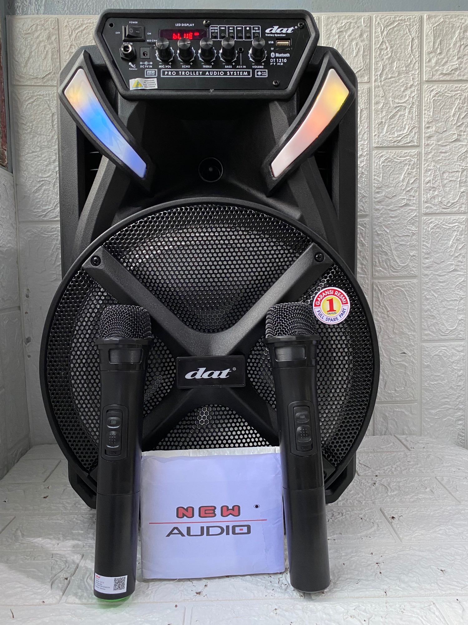 Speaker portable DAT 1210X2 bluetooth 12inch original | Lazada Indonesia