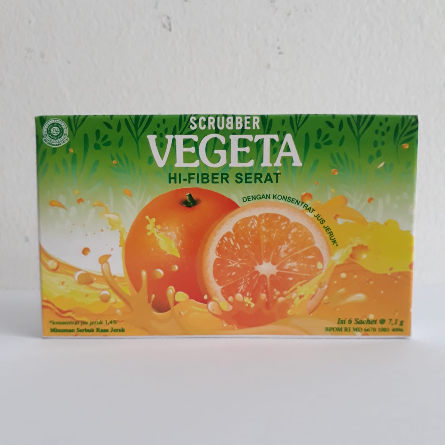 Vegeta Hi - Fiber Serat Rasa Jeruk Box Isi 6 Sachet | Lazada Indonesia
