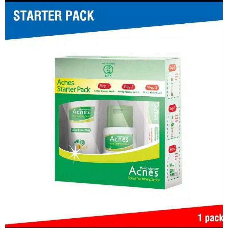 ACNES STARTER PACK[PAKET 3 IN 1] ORIGINAL 100% | Lazada Indonesia