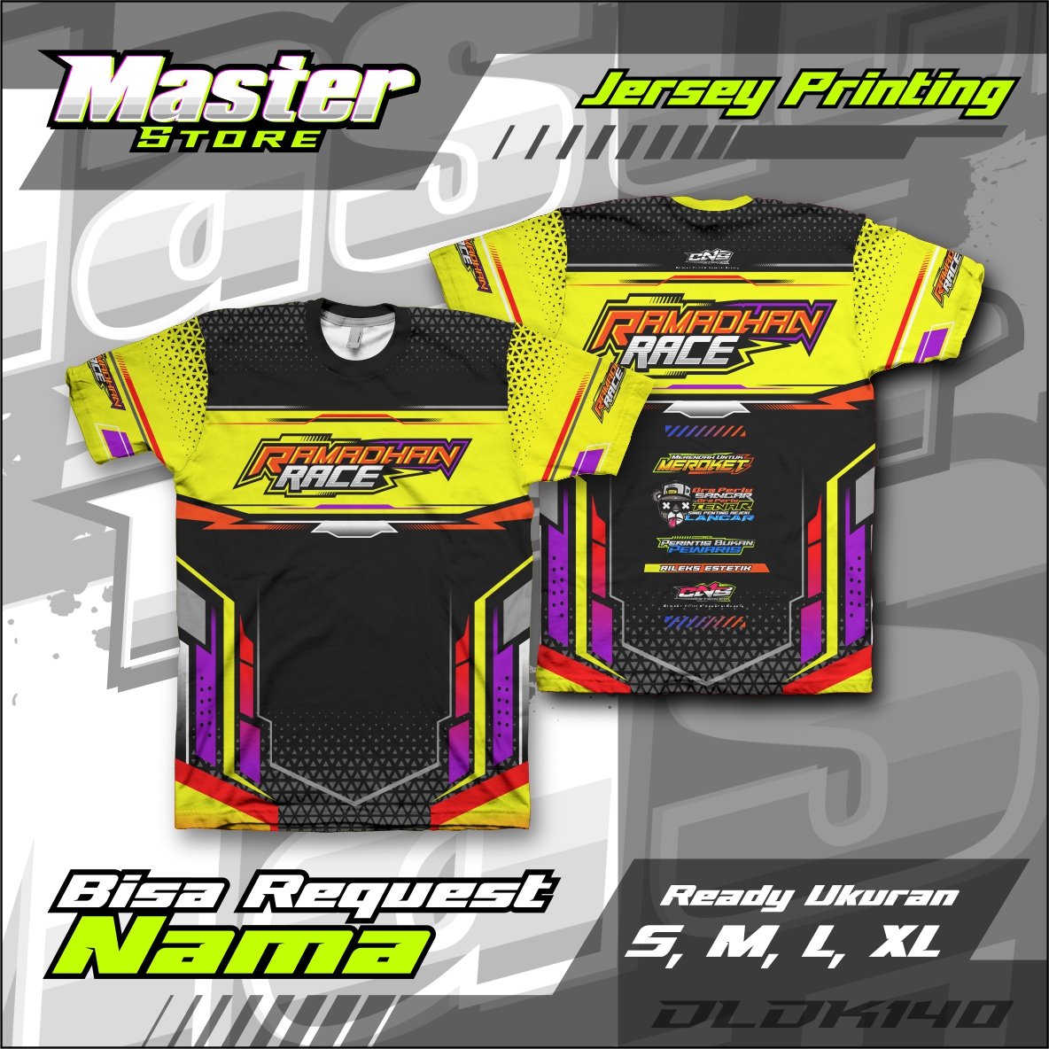 New Kaos Jersey Racing RAMADHAN RACE Bahan Premium Desain Keren Trendy ...