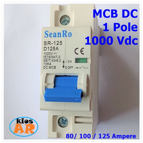 Circuit Breaker MCB DC-1P 1Pole 1000V 80/100/125A | Lazada Indonesia
