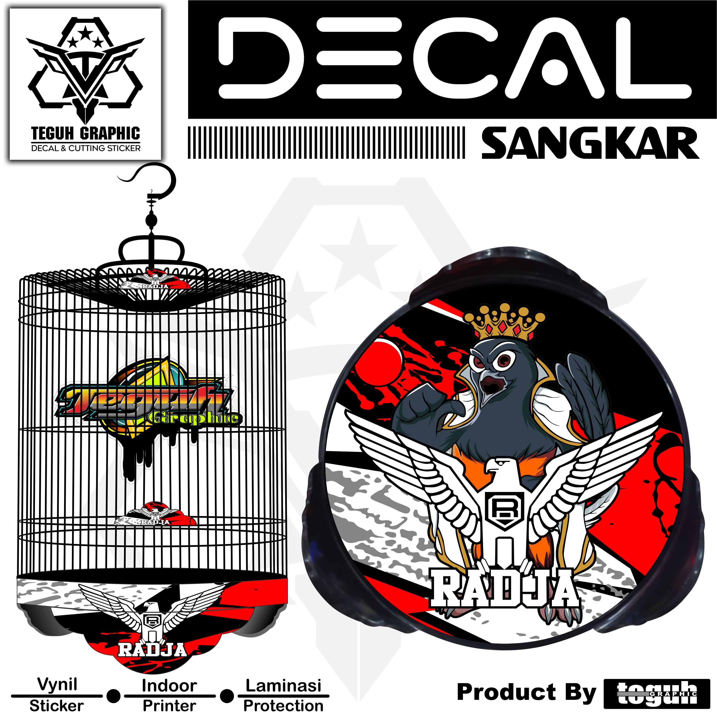 Stiker Sangkar Murai Raja Abstrak | Lazada Indonesia