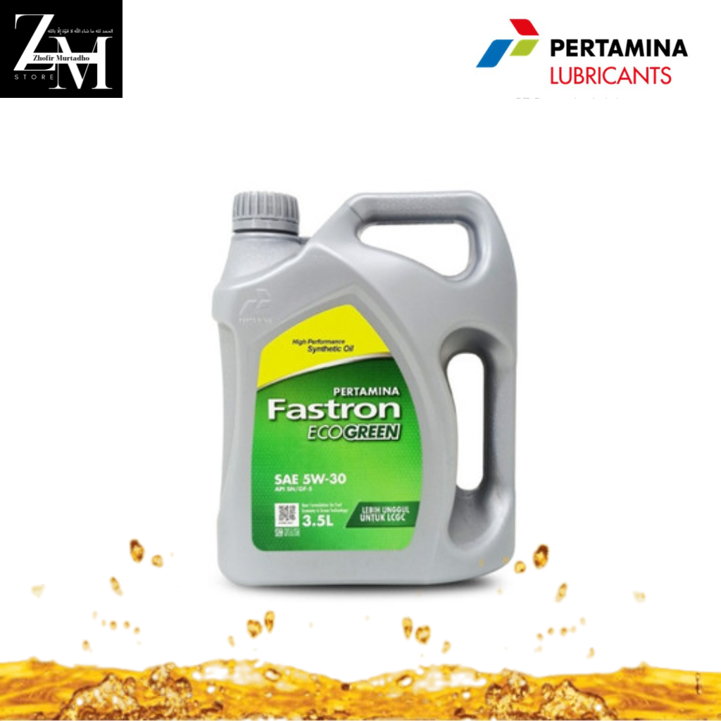 OLI ORIGINAL FASTRON ECO GREEN 5W30 3,5lt 100% ASLI PERTAMINA | Lazada ...