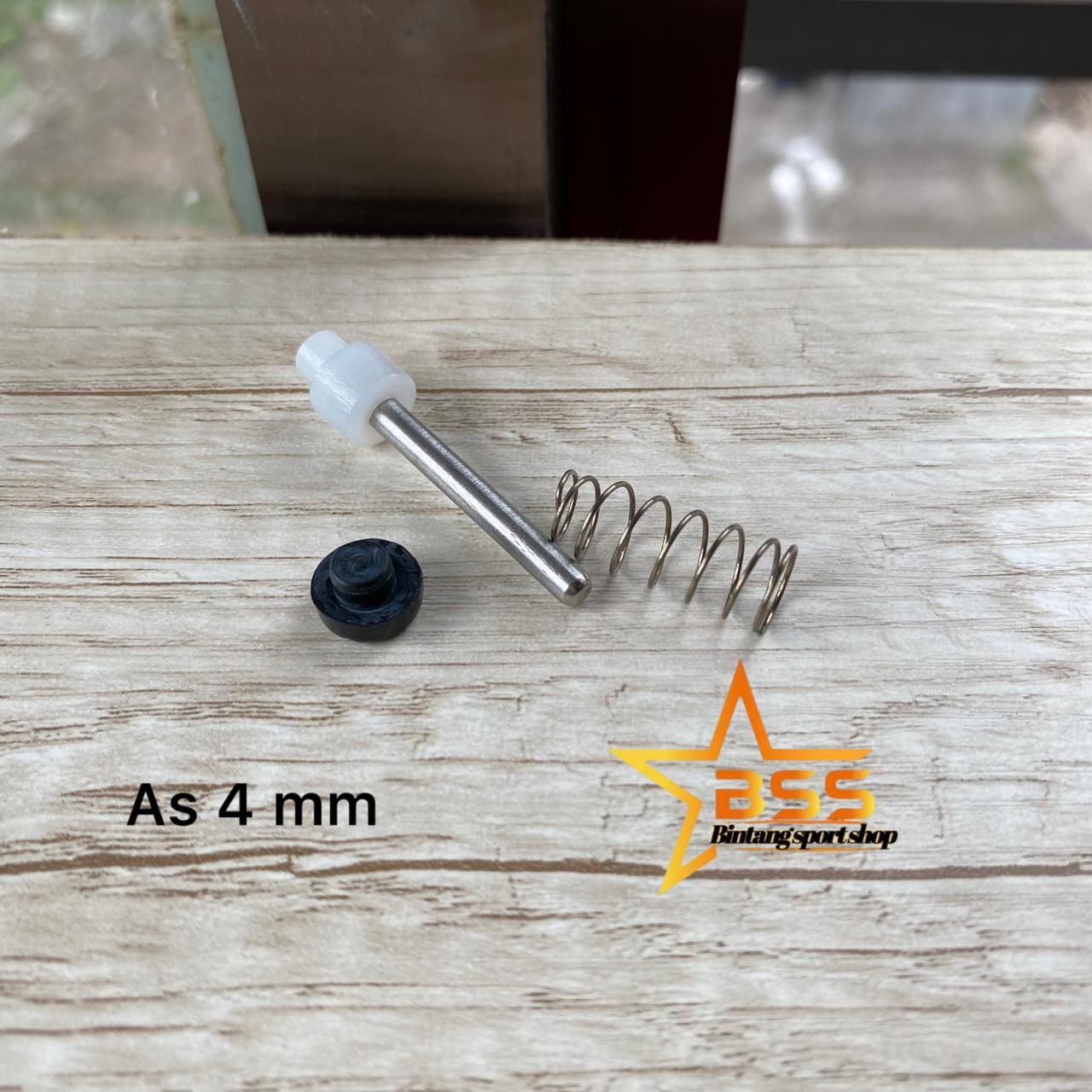 valve pompa bahan teflon + per & dop / valve pompa as 4 mm | Lazada ...