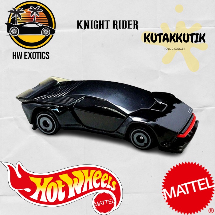 Hot Wheels Knight Rider HW KITT Concept Hitam K 2022 HW Exotics ...