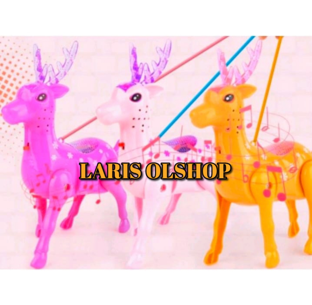 MAINAN ANAK-RUSA ATAU KANCIL BATERAI ADA LAMPU DAN MUSIK + BISA JALAN ...