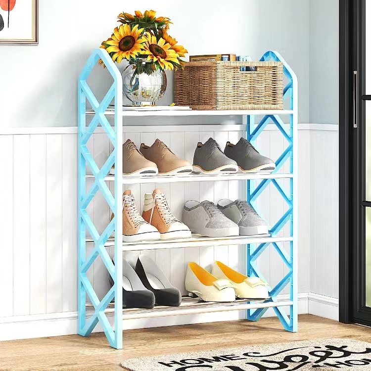 Rak Sepatu Multifungsi 4 Tingkatan Rak Sepatu Portable Stainless Steel ...