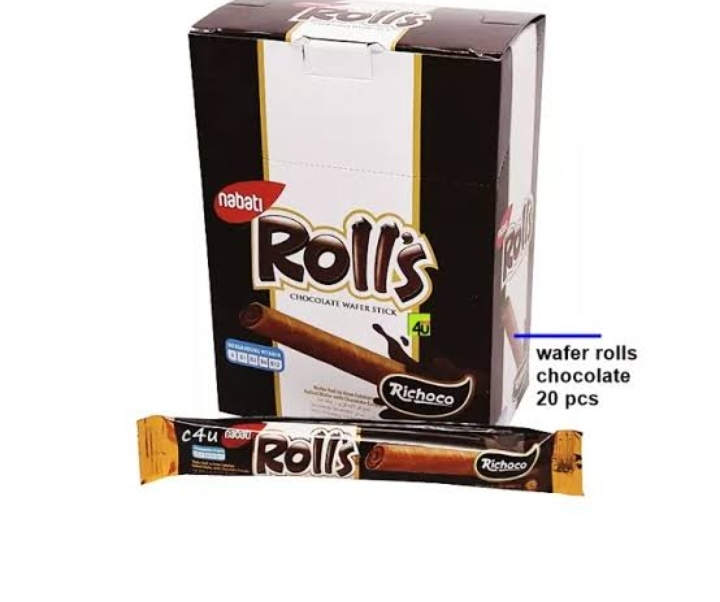 Wafer Rolls coklat 8g | Lazada Indonesia