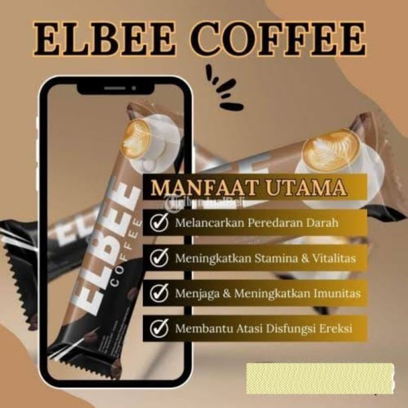 ELBEE COFFEE 1 box isi 10 sachet Kopi elbee Herbal Original | Lazada ...