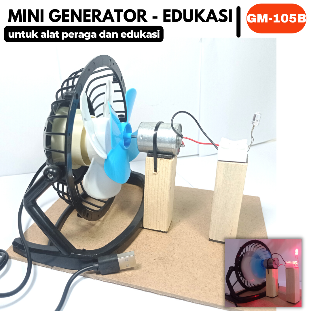 KIT EDUKASI WIND TURBINE GENERATOR / GENERATOR MINI / GENERATOR ...