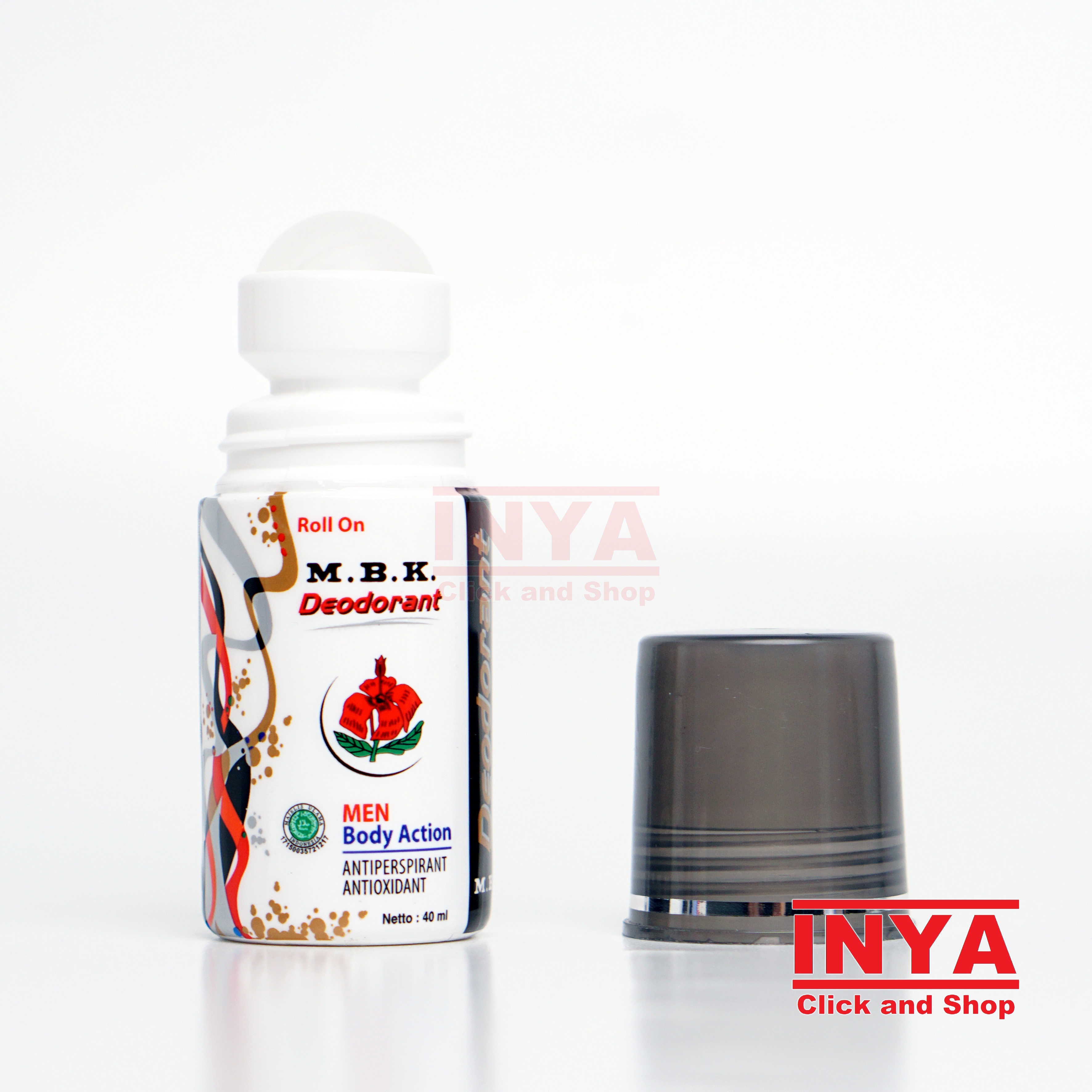 MBK MEN BLACK BODY ACTION DEODORANT ROLL ON 40ml - Hitam | Lazada Indonesia