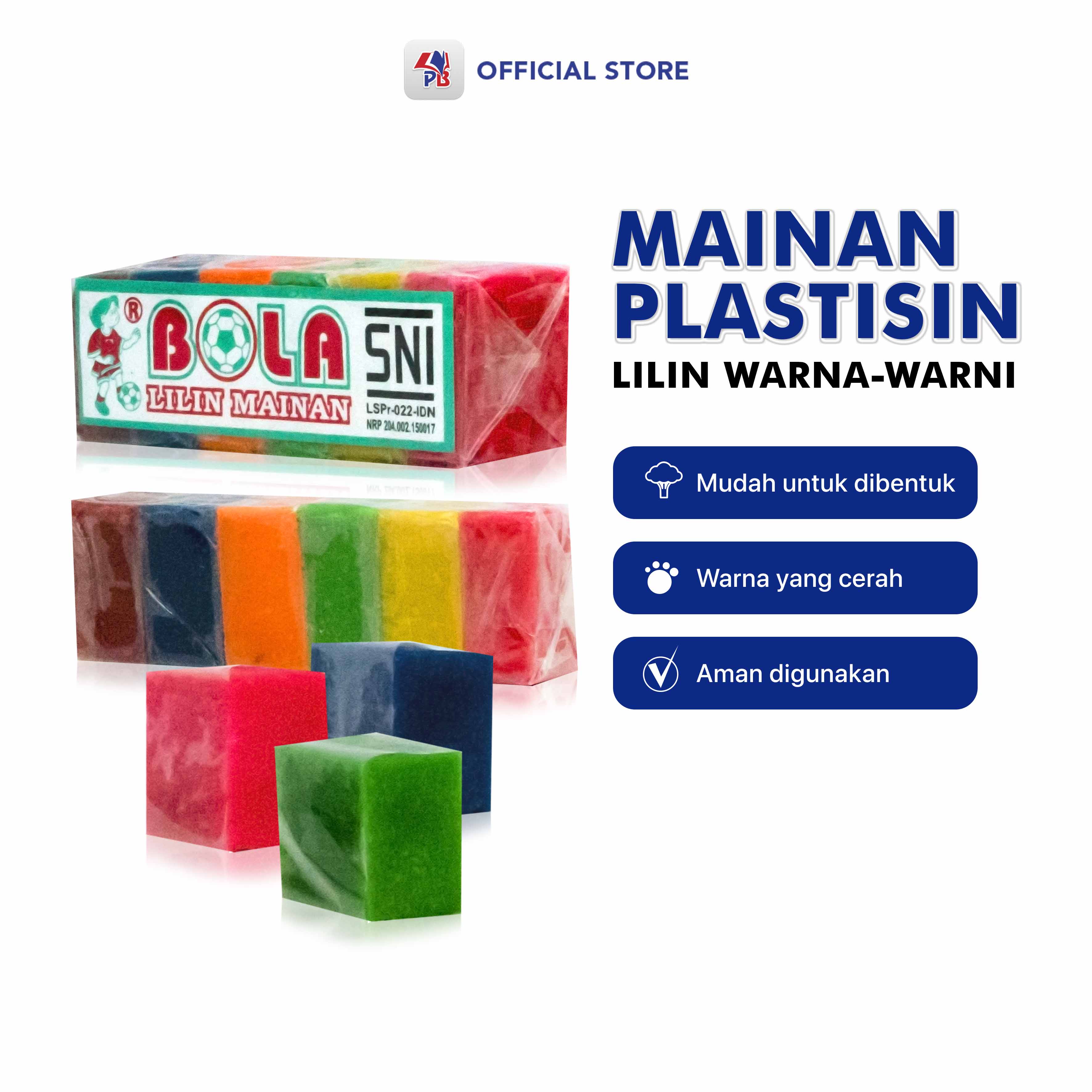 Lilin Mainan Plastisin Warna Warni 1 Pak Isi 6 Pcs - Mainan Edukasi ...