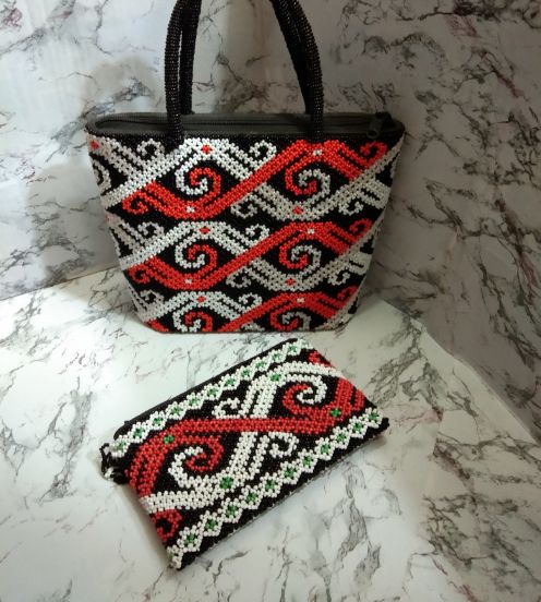 Tas Manik Kalimantan Handbag Handmade Free Dompet Manik | Lazada Indonesia