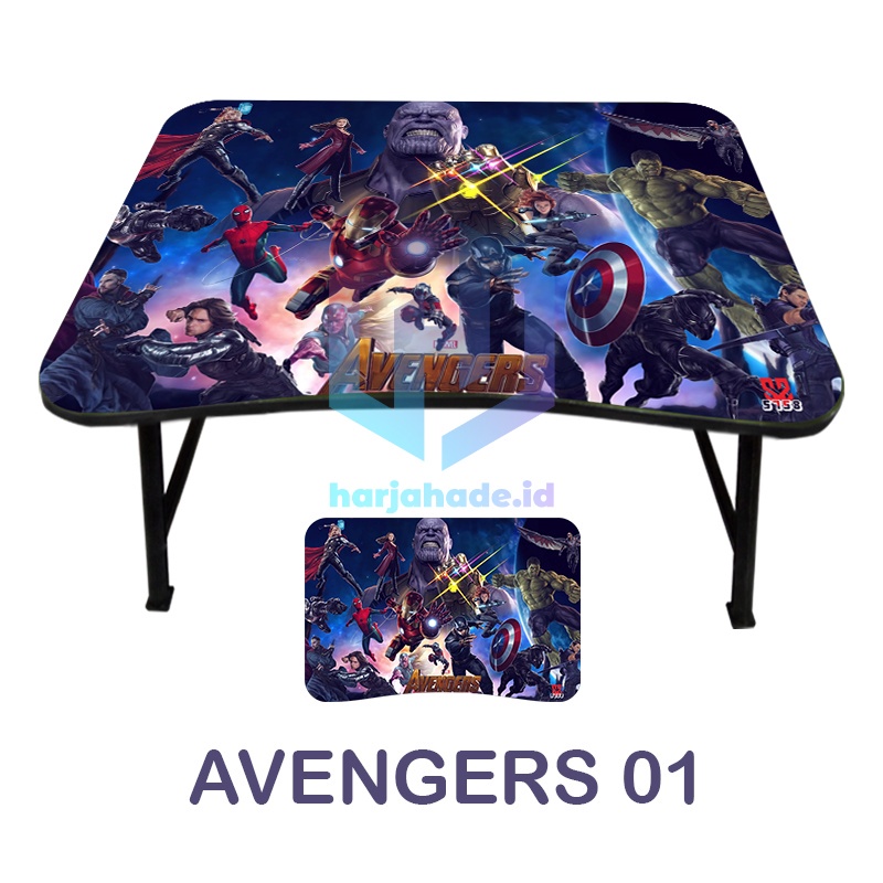 MEJA BELAJAR ANAK AVENGERS THE FLASH WOLVERINE SUPERMAN BATMAN ONE ...