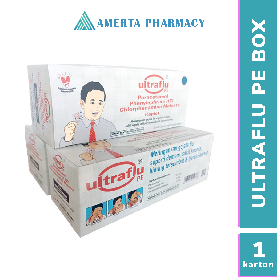 ULTRAFLU PE Karton Isi 40 Box Obat Flu Demam Sakit Kepala | Lazada ...